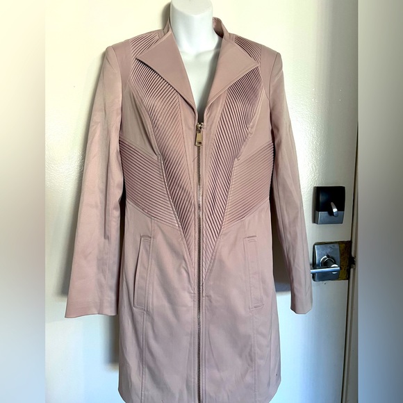bebe | Jackets & Coats | Bebe Chevron Pleated Coat | Poshmark